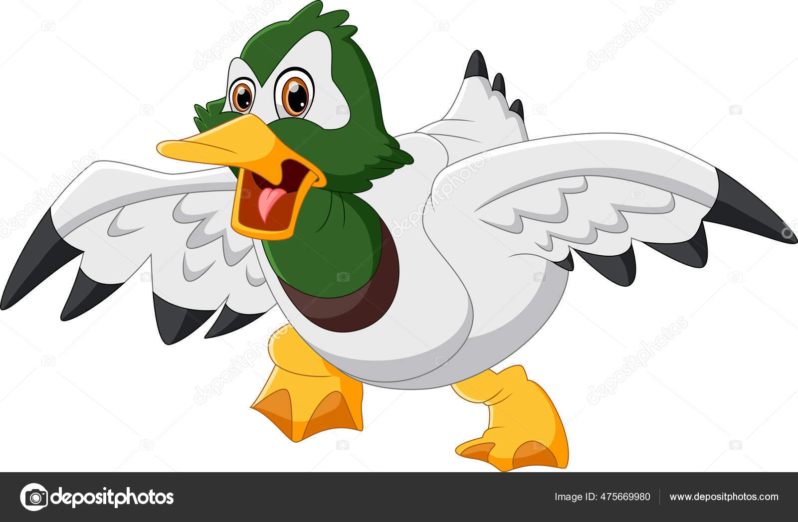 Canard De Dessin Animé Mignon