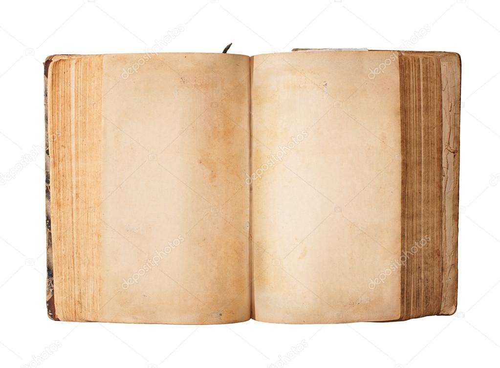 Real Open Book With Text