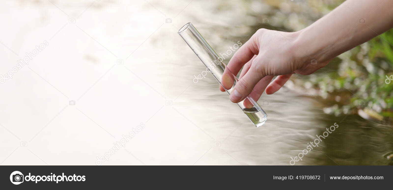 Water Sample River Water Intake Water Abstraction Banner Sample Water ...