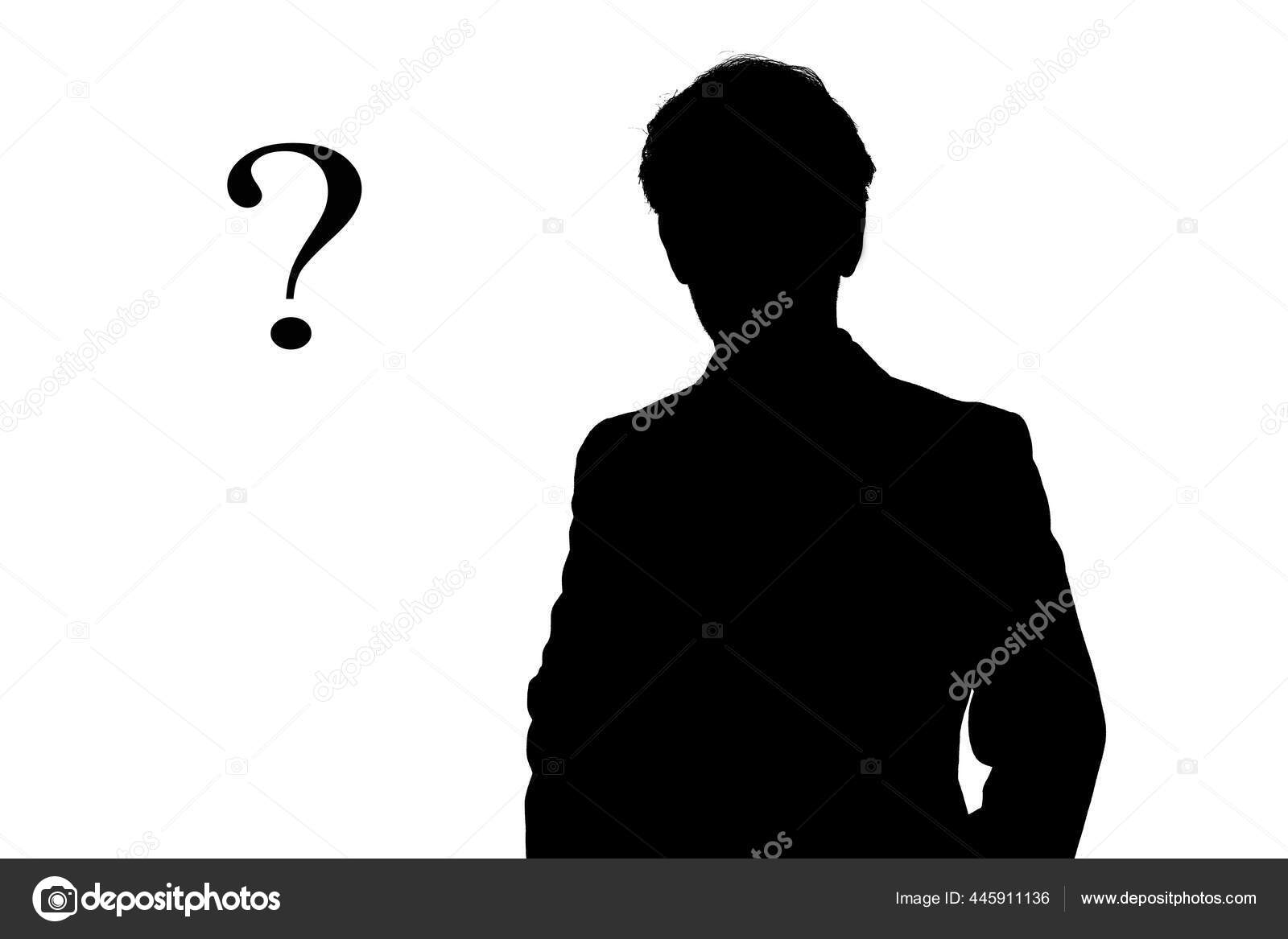 Mysterious Man Question Mark