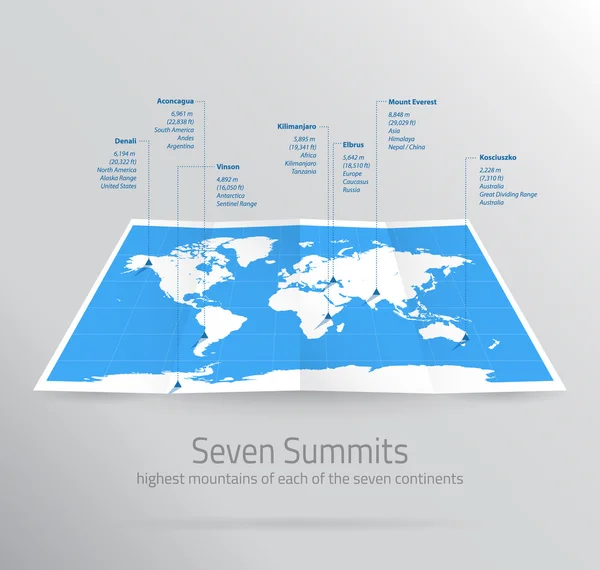 Seven summits Vector Art Stock Images | Depositphotos