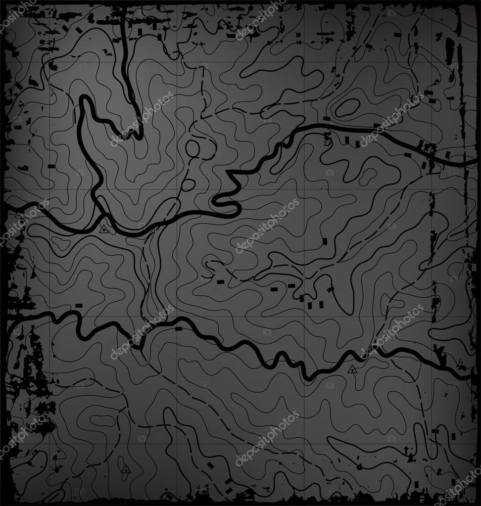 Old Topographic Map Stock Vector by ©andrejco 121763184