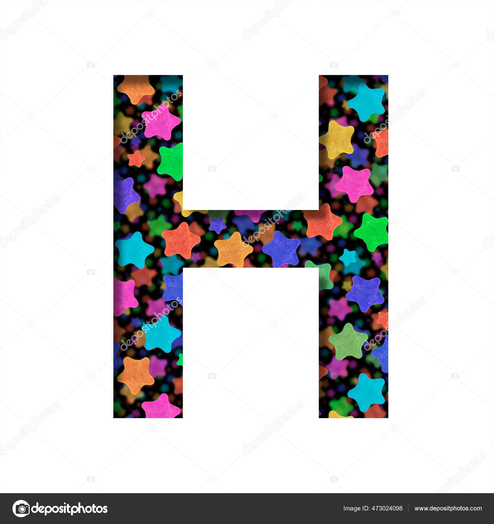 Font Christmas Stars Letter Cut Out Paper Background Colorful Christmas ...