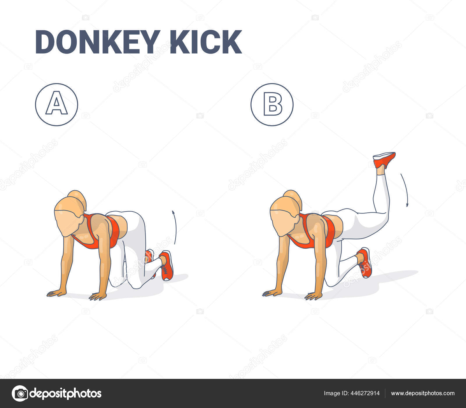 Back Kicks Exercise