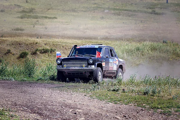 Rally-marathon "silk road 2016" Moscow-Beijing Unusual cars. - Stock ...