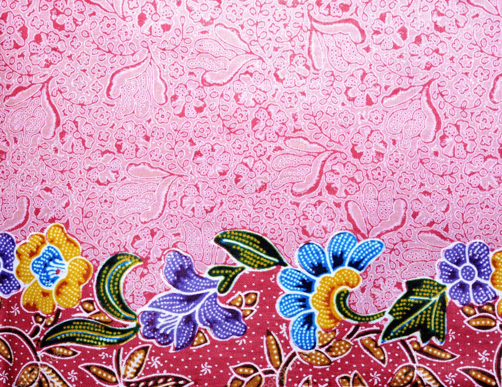 Beautiful Batik Style Fabric — Stock Photo © Jcomp #111245762