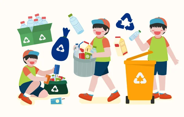 100,000 Kids recycling Vector Images | Depositphotos