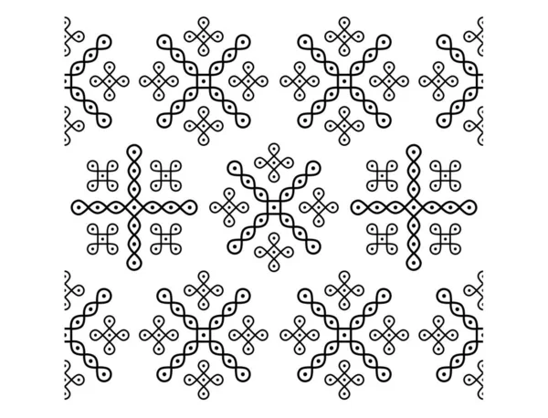 Muggulu Borders With Dots