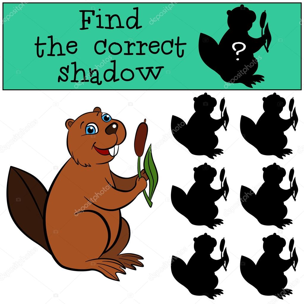 Cute little beaver holds a reed in the hands. Stock Vector by ©ya-mayka ...