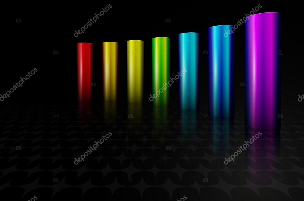 Rainbow metal columns Stock Vector by ©ml1413 56891651