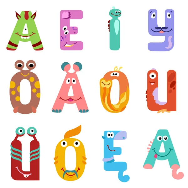 Vocales imágenes de stock de arte vectorial | Depositphotos