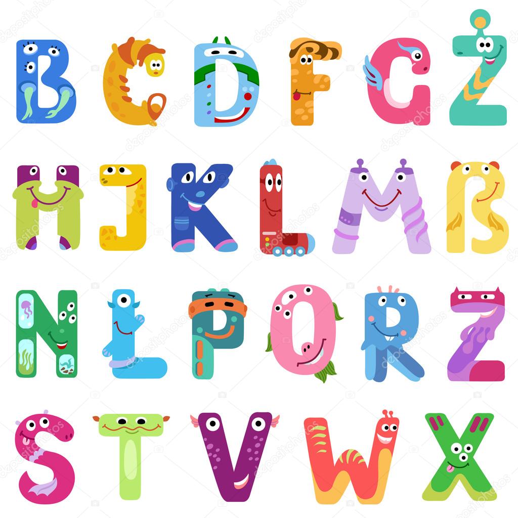 Colorful Consonant Letters Clipart Kopler Mambu - Riset