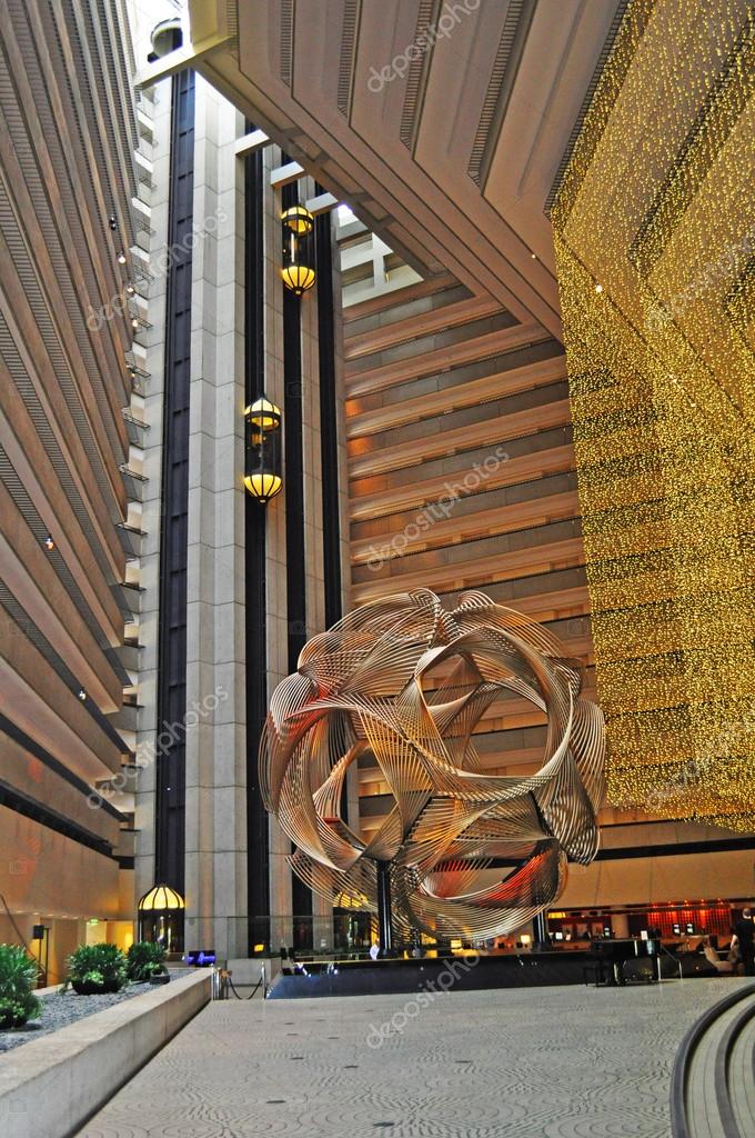 San Francisco: the sculpture Eclipse in the lobby of Hyatt Regency ...