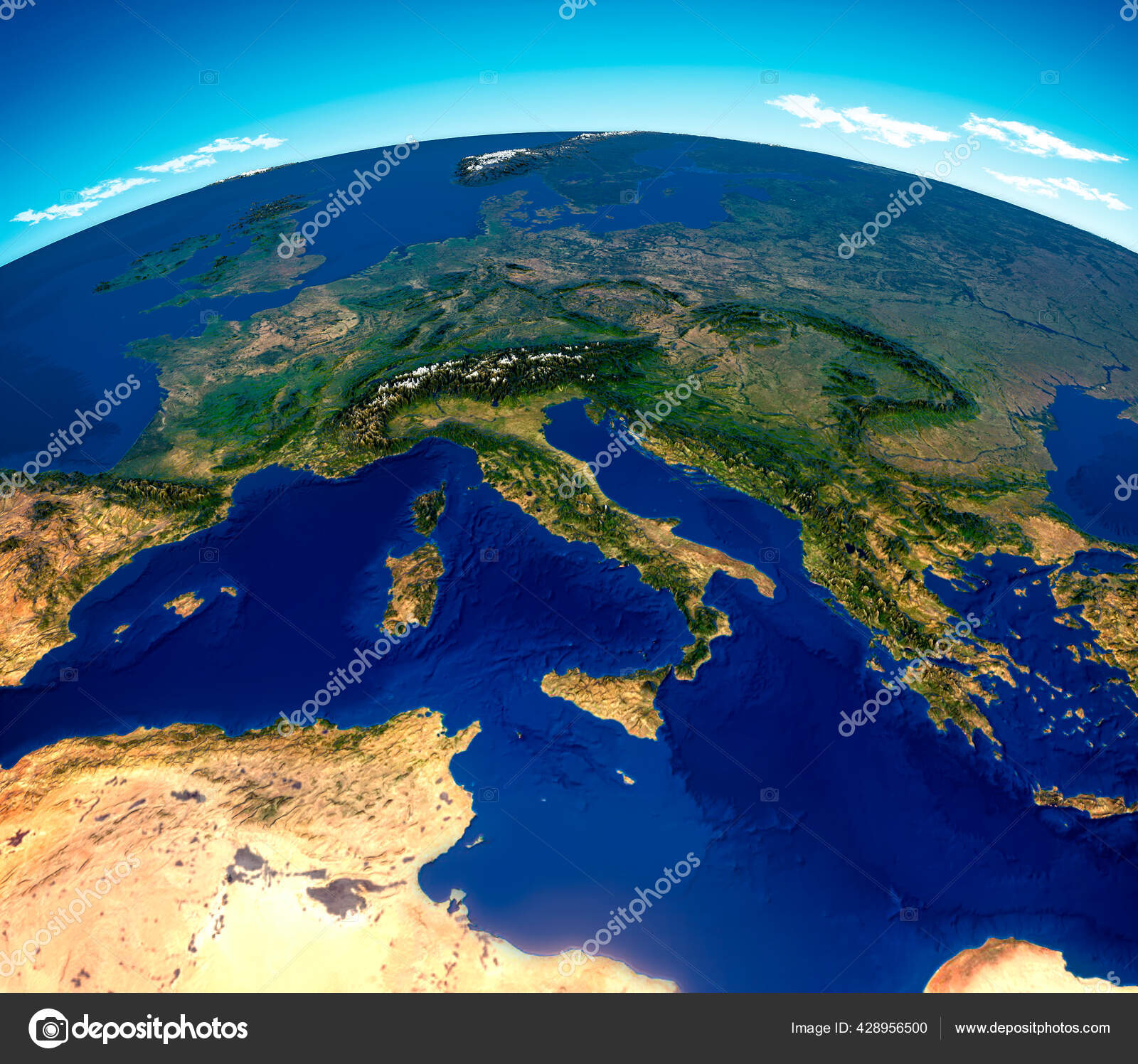 Physical Map Of Europe Peninsulas
