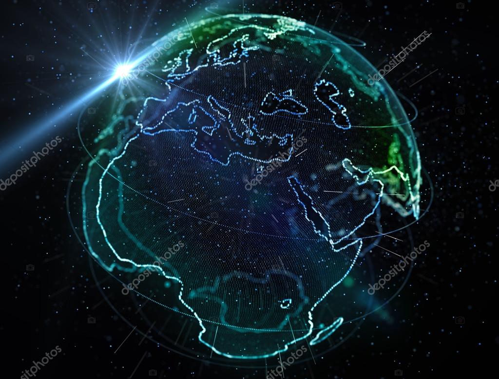 Map of earth, globe Stock Photo by ©vampy1 99454196