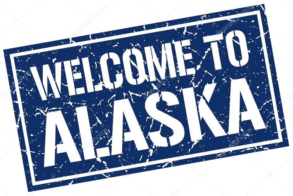 Welcome to Alaska stamp Stock Vector Image by ©Aquir014b #121054916