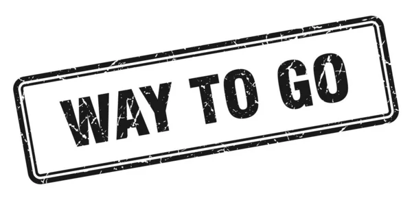 Way Sticker Way Rectangular Label Isolated White Background Stock ...