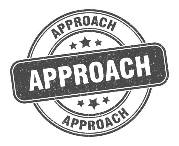 Approach Stamp Approach Sign Label Transparent Background Stock Vector ...