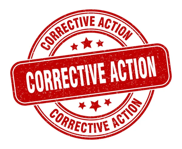 Corrective Action Sticker Corrective Action Rectangular Label Isolated ...