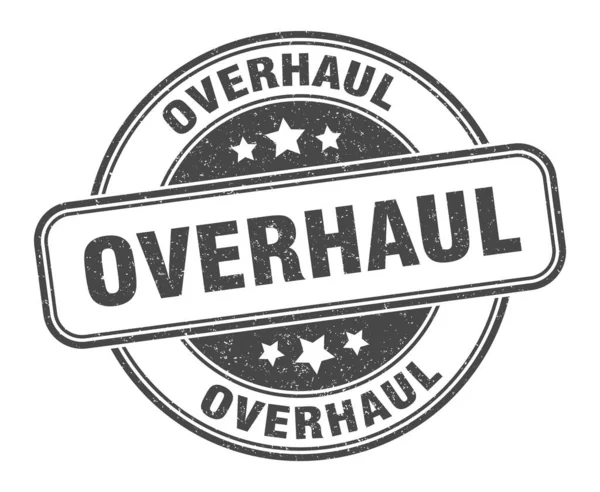 Overhaul Stamp Overhaul Sign Label Transparent Background Stock Vector ...