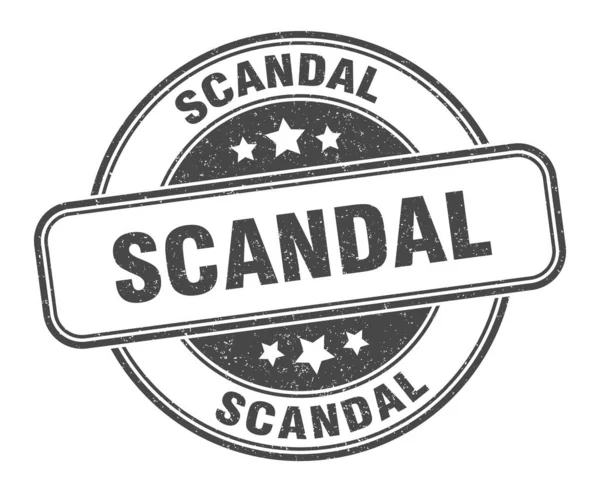 Scandal Stamp Scandal Sign Label Transparent Background Stock Vector by ...
