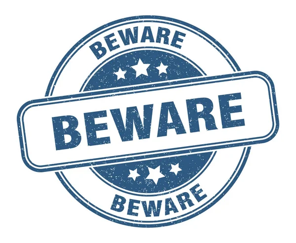 Beware Stamp Beware Sign Label Transparent Background Stock Vector by ...