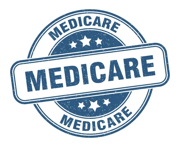 Medicare Sticker Medicare Rectangular Label Isolated White Background ...
