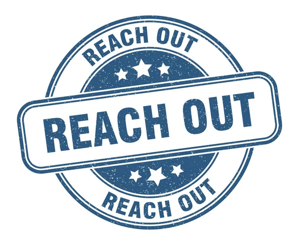Reach Out Stamp Reach Out Sign Label Transparent Background Stock ...