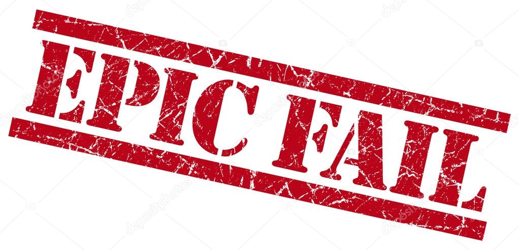 Epic fail red grungy stamp isolated on white background Stock Photo by ... Epic fail red grungy stamp isolated on white background Stock Photo by ...