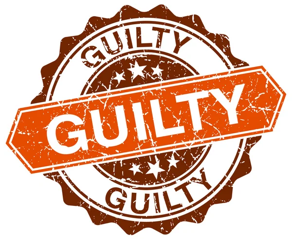 Guilty Stamp Guilty Sign Label Transparent Background Stock Vector by ...
