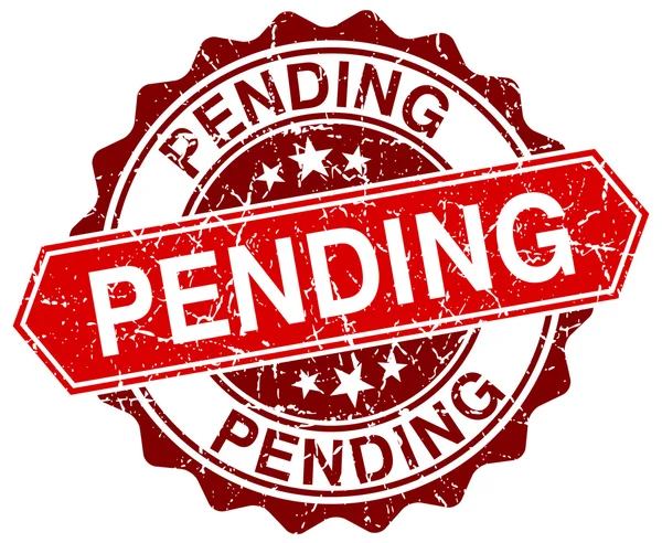 Pending Stamp Pending Sign Label Transparent Background Stock Vector by ...