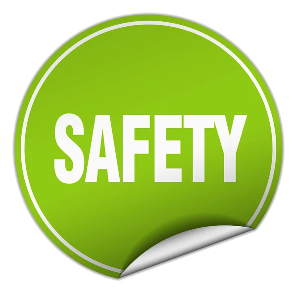 Safety Sticker Safety Rectangular Label Isolated White Background Stock ...