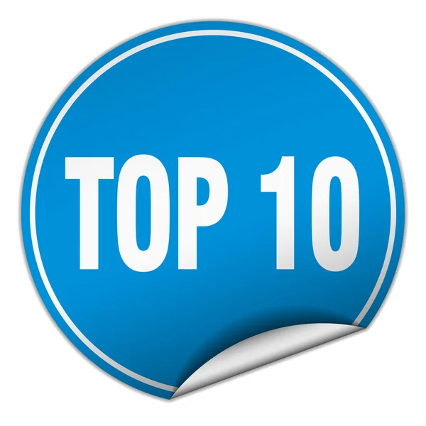 Top 10 sticker. top 10 square isolated sign. top 10 Stock Vector by ...