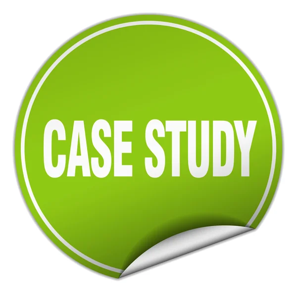 Case Study Sticker Case Study Rectangular Label Isolated White ...