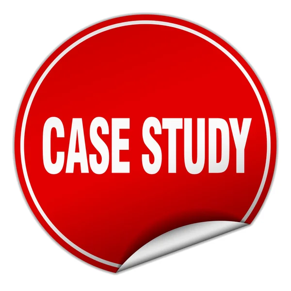Case Study Sticker Case Study Rectangular Label Isolated White ...