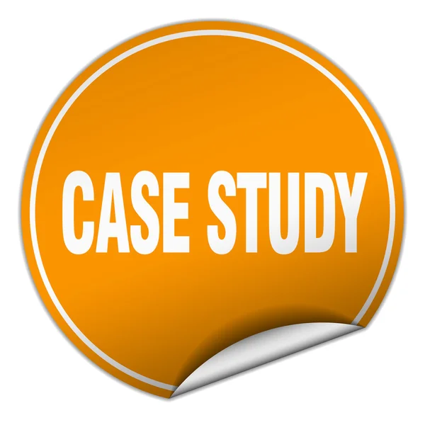 Case Study Sticker Case Study Rectangular Label Isolated White ...