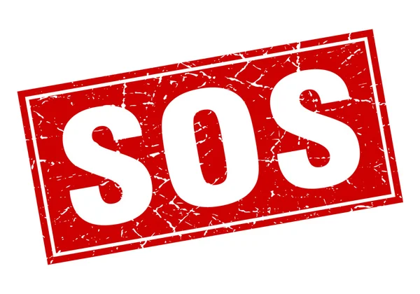 Square grunge red sos stamp Stock Vector by ©Aquir014b 151164502