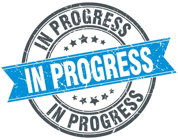 Em progresso grunge selo redondo vermelho fotos, imagens de © Aquir014b #34813181