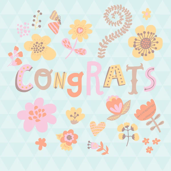 Congratulations cartoon holiday card Stock Vector by ©smilewithjul 75026901