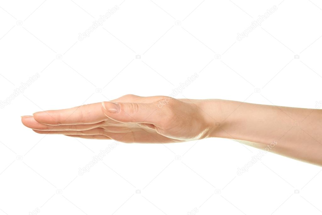 Gesture of an opened palm Stock Photo by ©exopixel 55945975