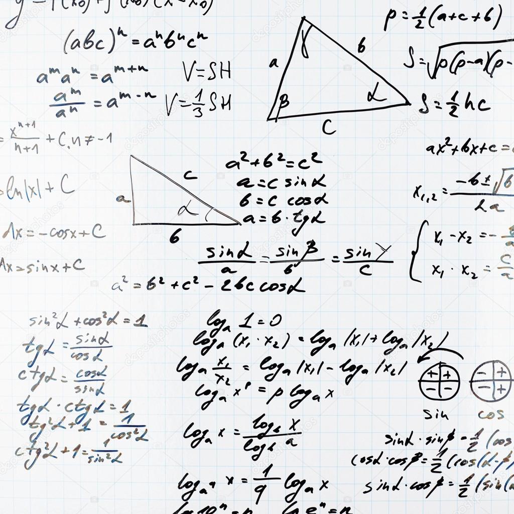 Math equations and formulas — Stock Photo © exopixel #55946749