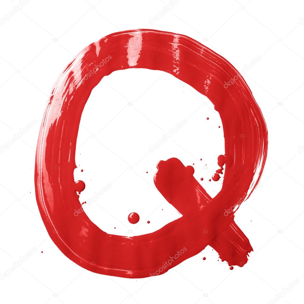 Letter made with the paint strokes — Stock Photo © exopixel #61683697