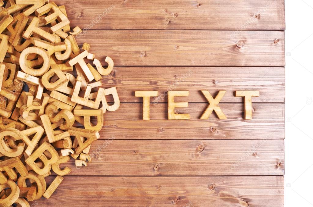 Word text made with wooden letters — Stock Photo © exopixel #71171015
