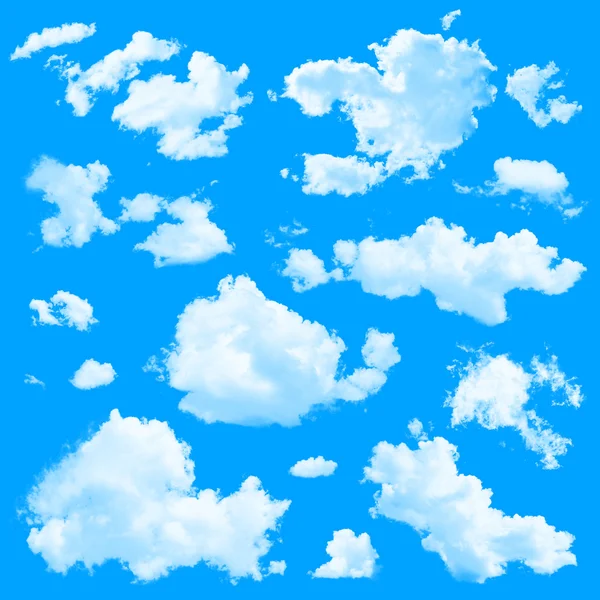 Set of multiple clouds - Stock Image - Everypixel