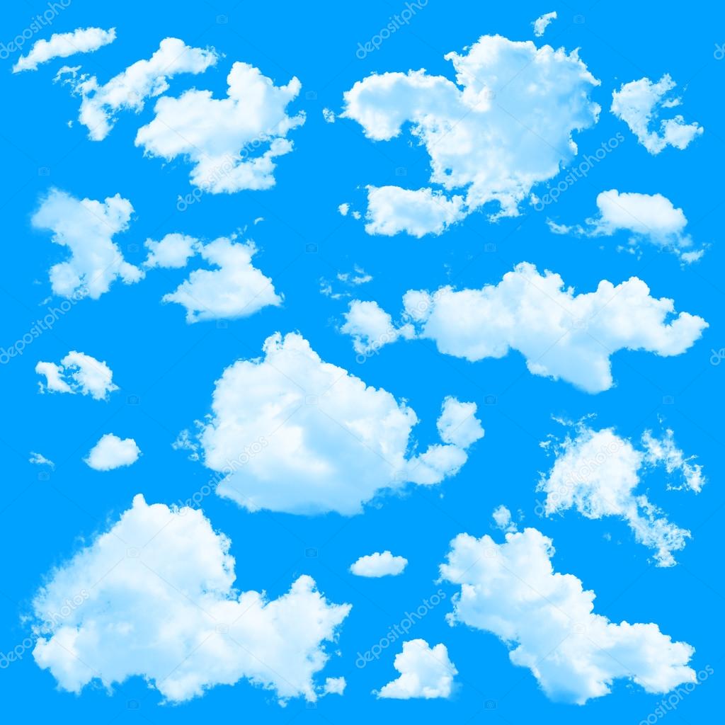 Set of multiple clouds — Stock Photo © exopixel #71901347