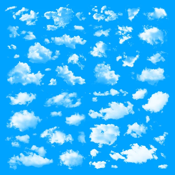 Set of multiple clouds - Stock Image - Everypixel