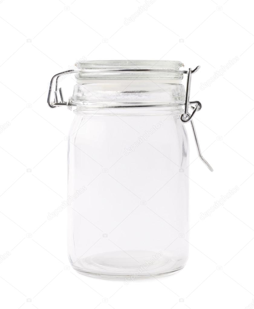 Empty glass jar Stock Photo by ©exopixel 74600519