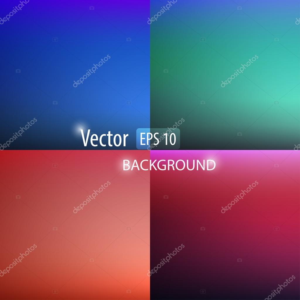 Smooth abstract colorful backgrounds set Stock Vector Image by ...