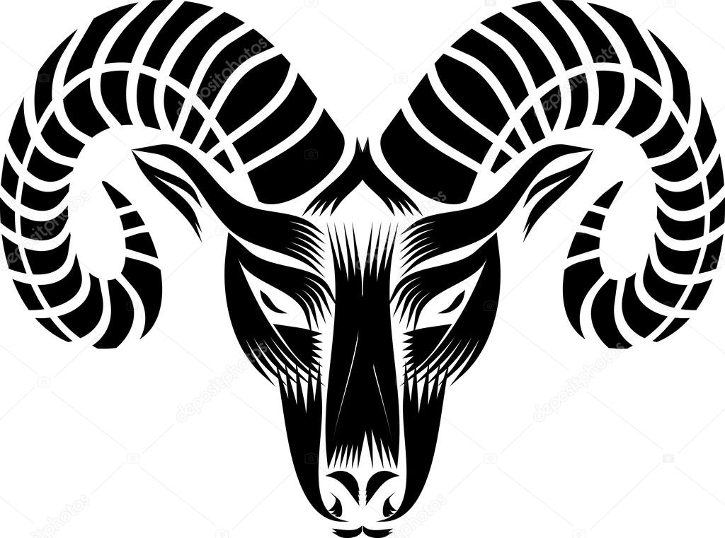 cabeça de um bode — Vetores de Stock © Sunny_Bu #53934395