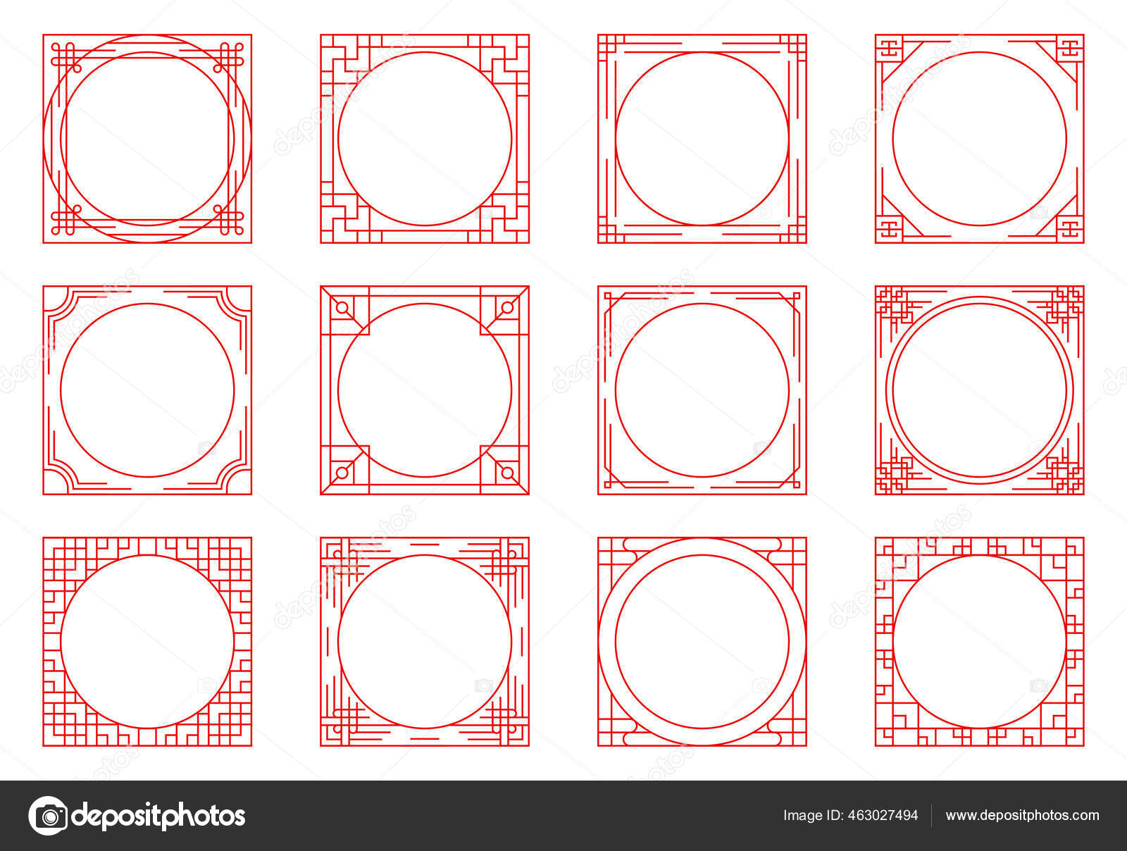 Chinese Frames Clip Art